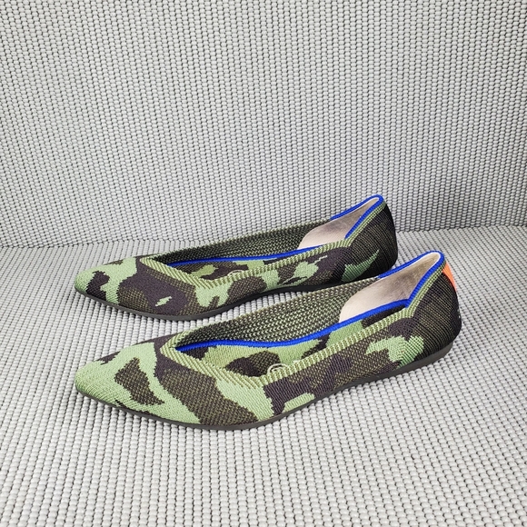 Rothy's | Shoes | Rothys The Point Olive Green Camo Flats | Poshmark